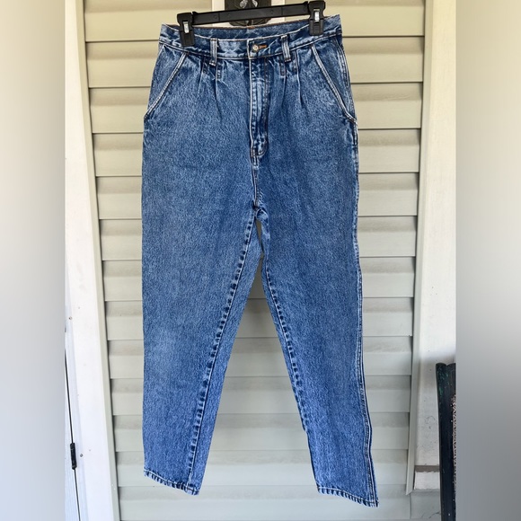 bill blass | Jeans | Vintage Bill Blass Acid Washed Pleated Jeans ...